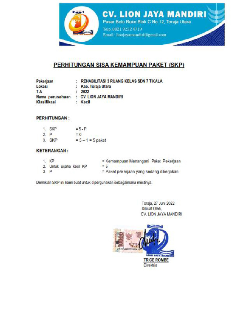 Perhitungan KP | PDF