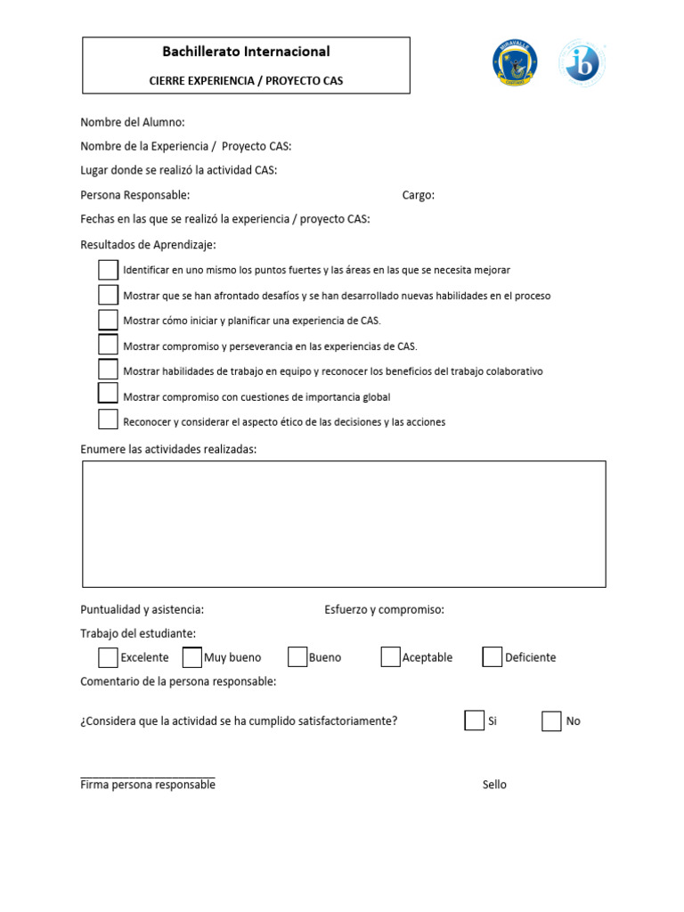 7.formulario Cierre Experiencia Proyecto CAS 023-1709833027322 | PDF