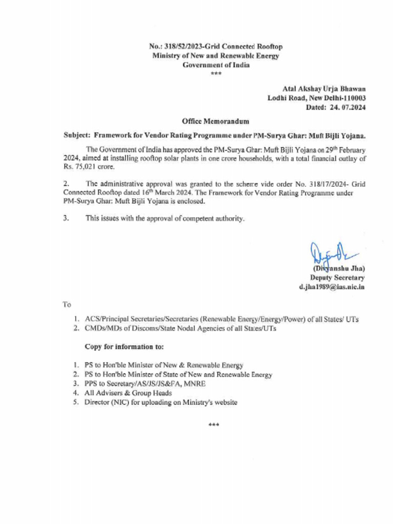 Framework For Vendor Rating Programme | PDF