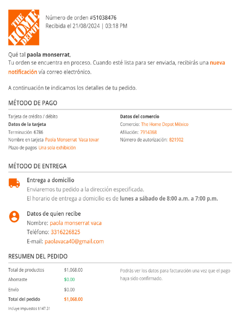 Order Instructions | PDF