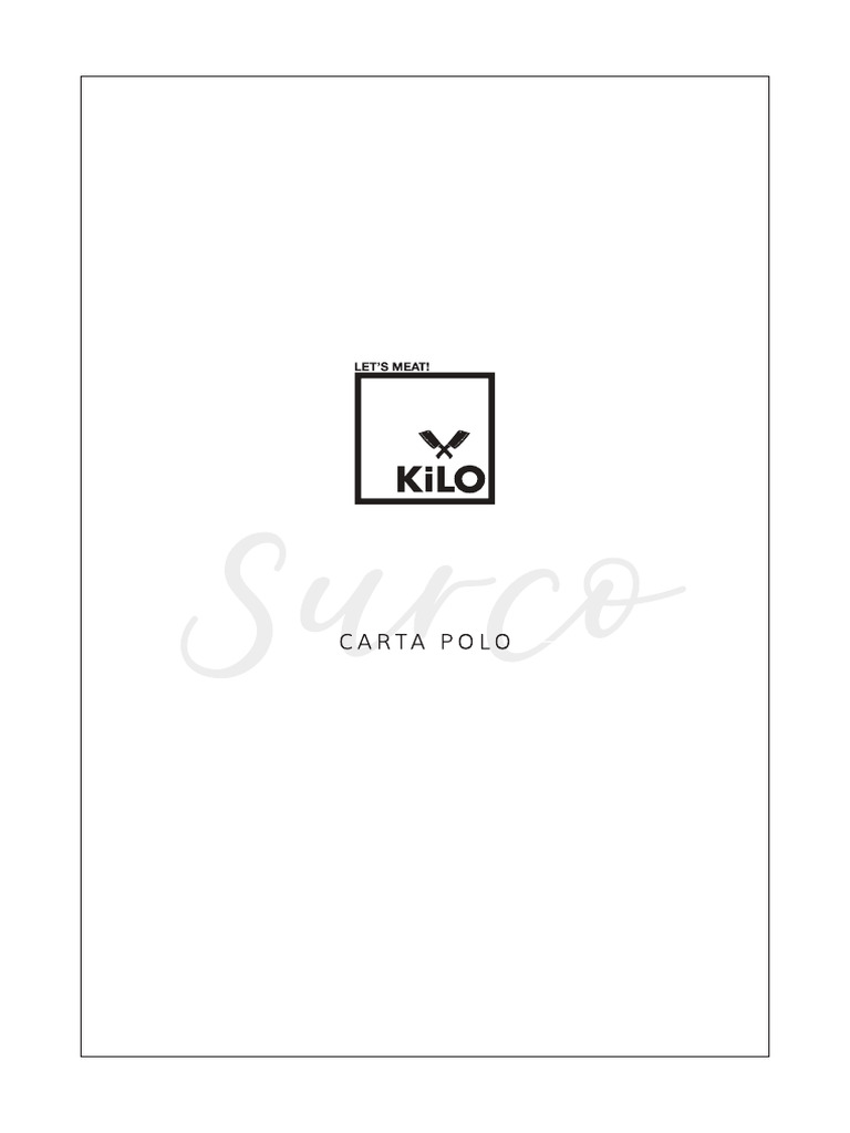 Carta Digital Platos Kilo Surco F | PDF