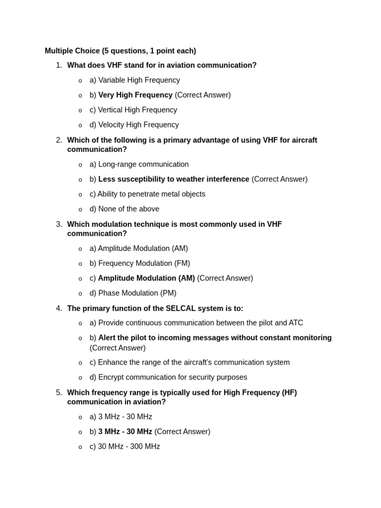 04 Aircraft Communication Systems | PDF