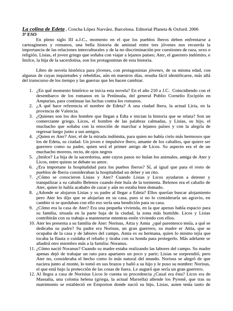 La Colina de Edeta | PDF