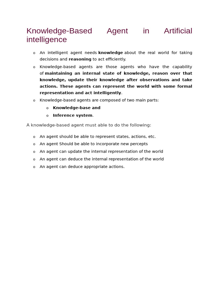 Ai Unit 4 | PDF