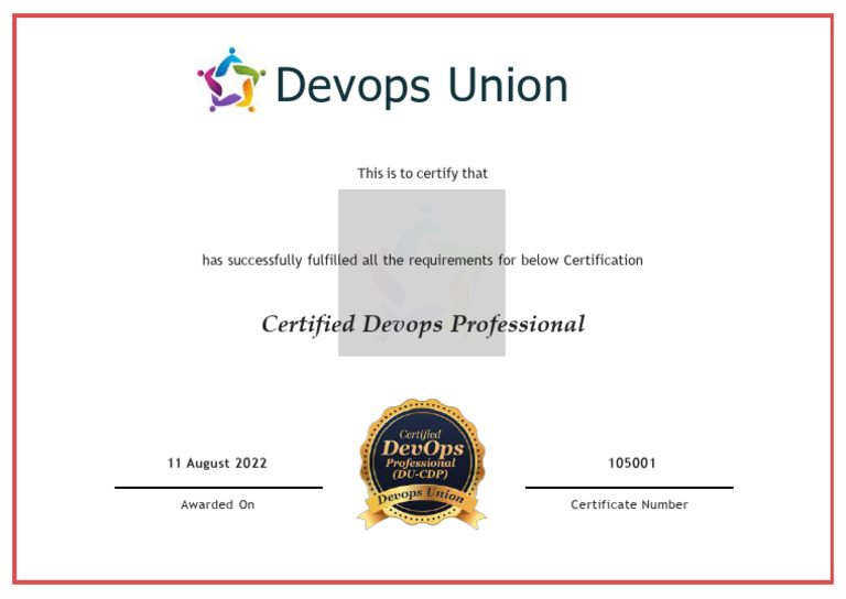 Certified DevOps Professional Certification | PDF