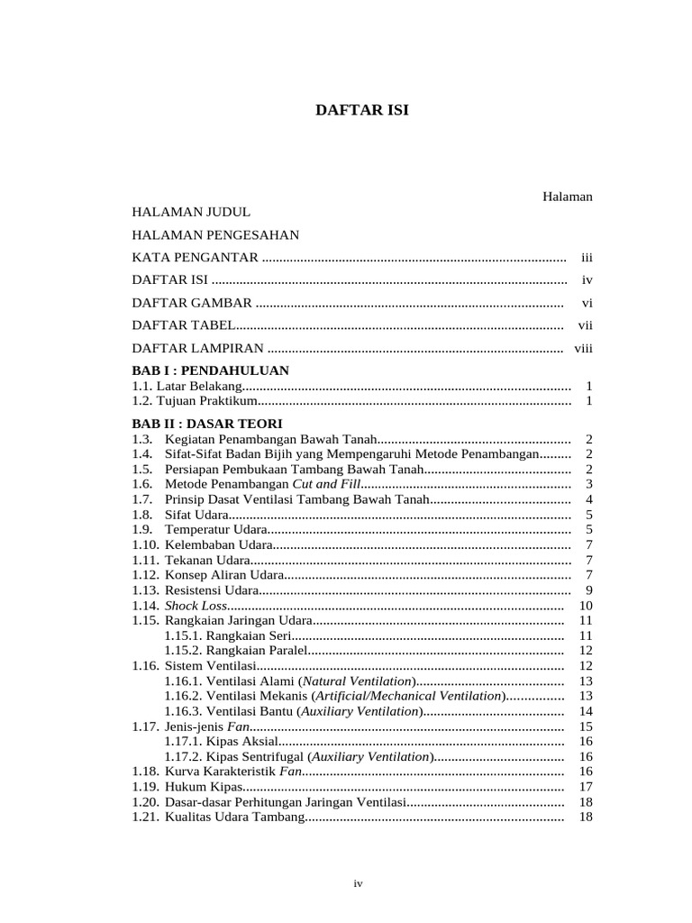 Daftar Isi Venti 7 | PDF