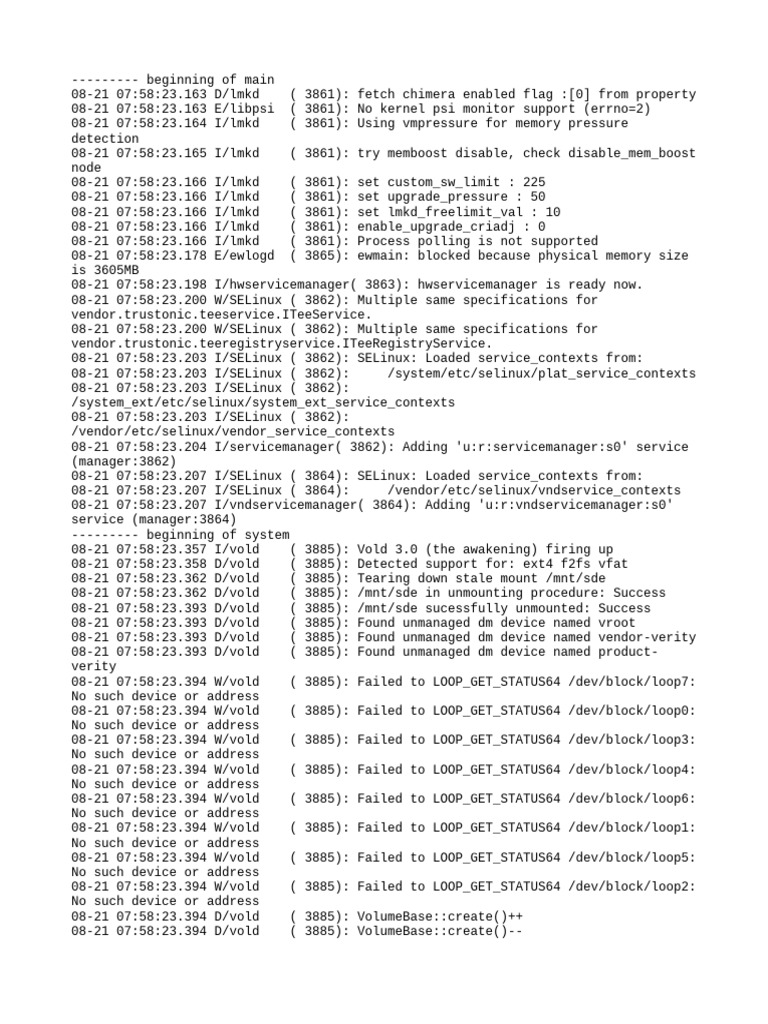 Logcat Prev CSC Log | PDF