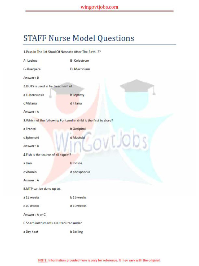 Staff Nurse II | PDF