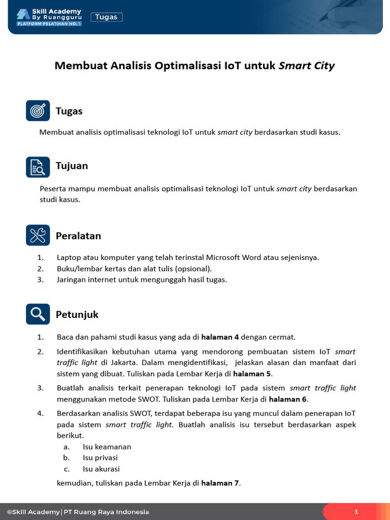 Membuat Analisis Optimalisasi IoT - (SANTA) | PDF