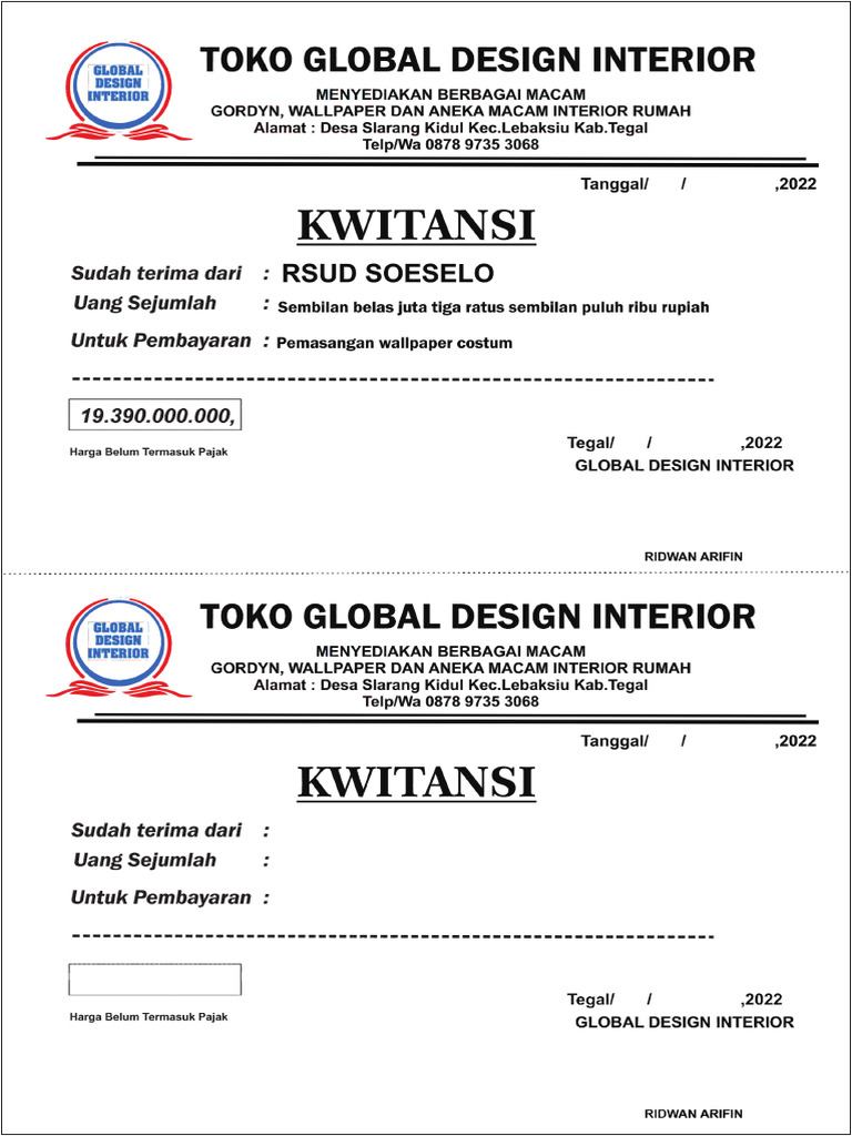 KWITANSI 1kwitansi | PDF