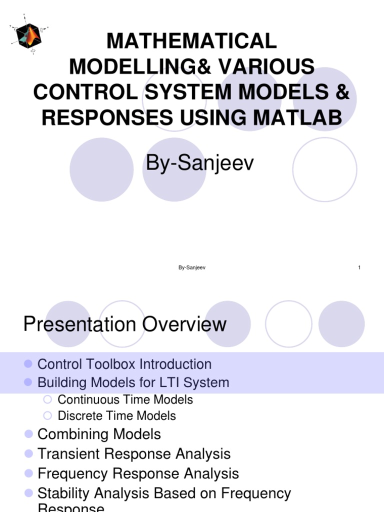 Mathematical Modelling& Various Control System Models & Responses Using Matlab | PDF | Matrix ...