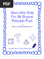 Geometric Nets Printable Pack | PDF