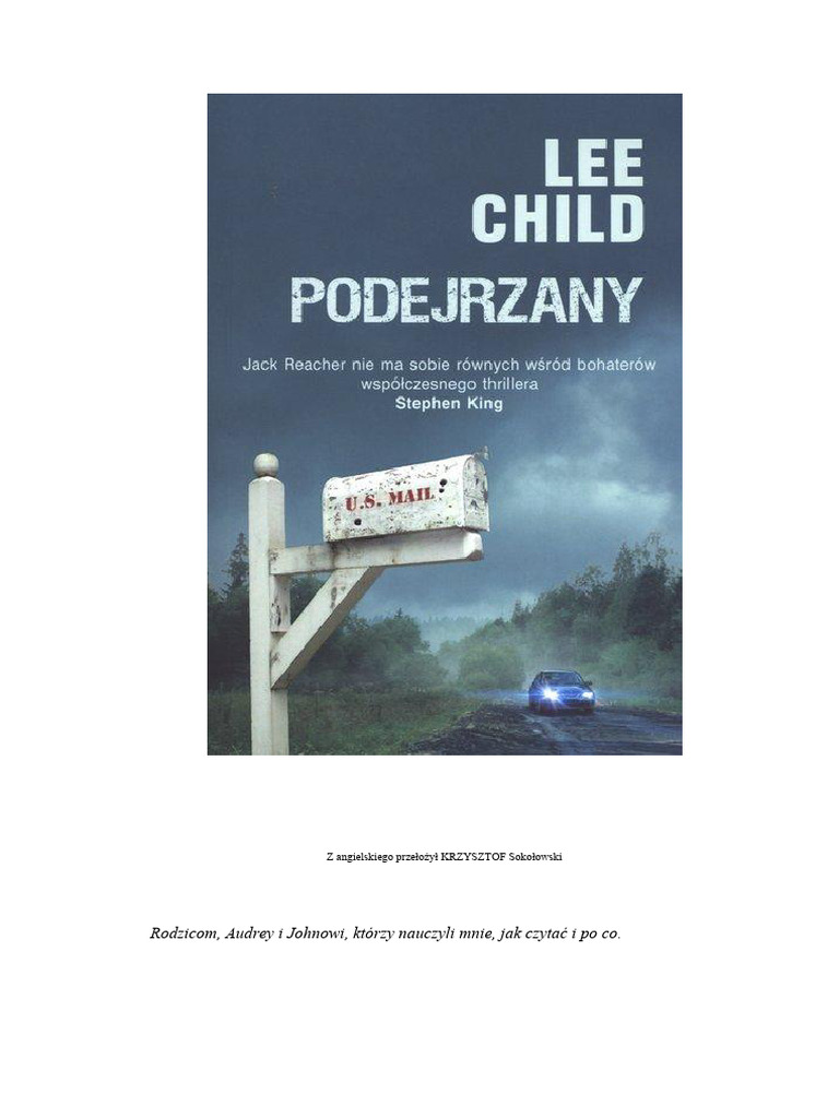 Lee Child - Jack Reacher 04 - Podejrzany | PDF