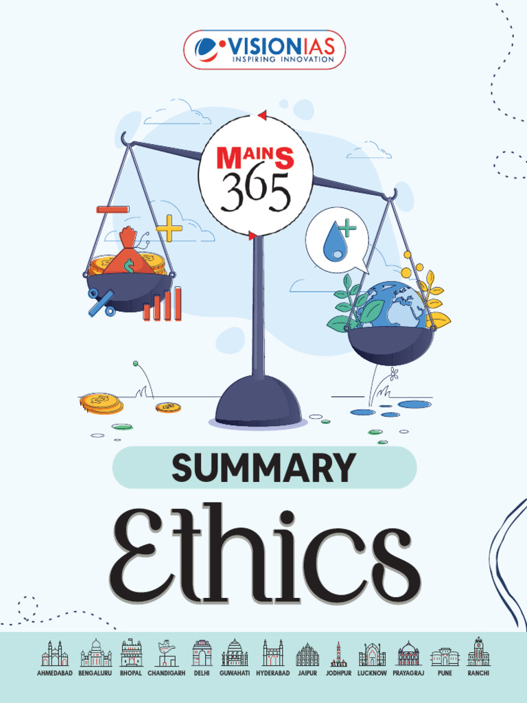 VisionIAS Mains365 Summary of 2024 Mains 365 Ethics | PDF