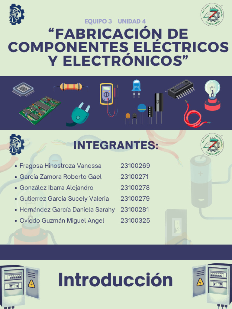 Equipo 4 Componentes Eléctricos | PDF