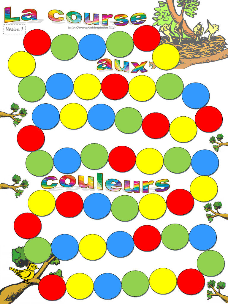 Jeu La Course Aux Couleurs ALIASLILI | PDF