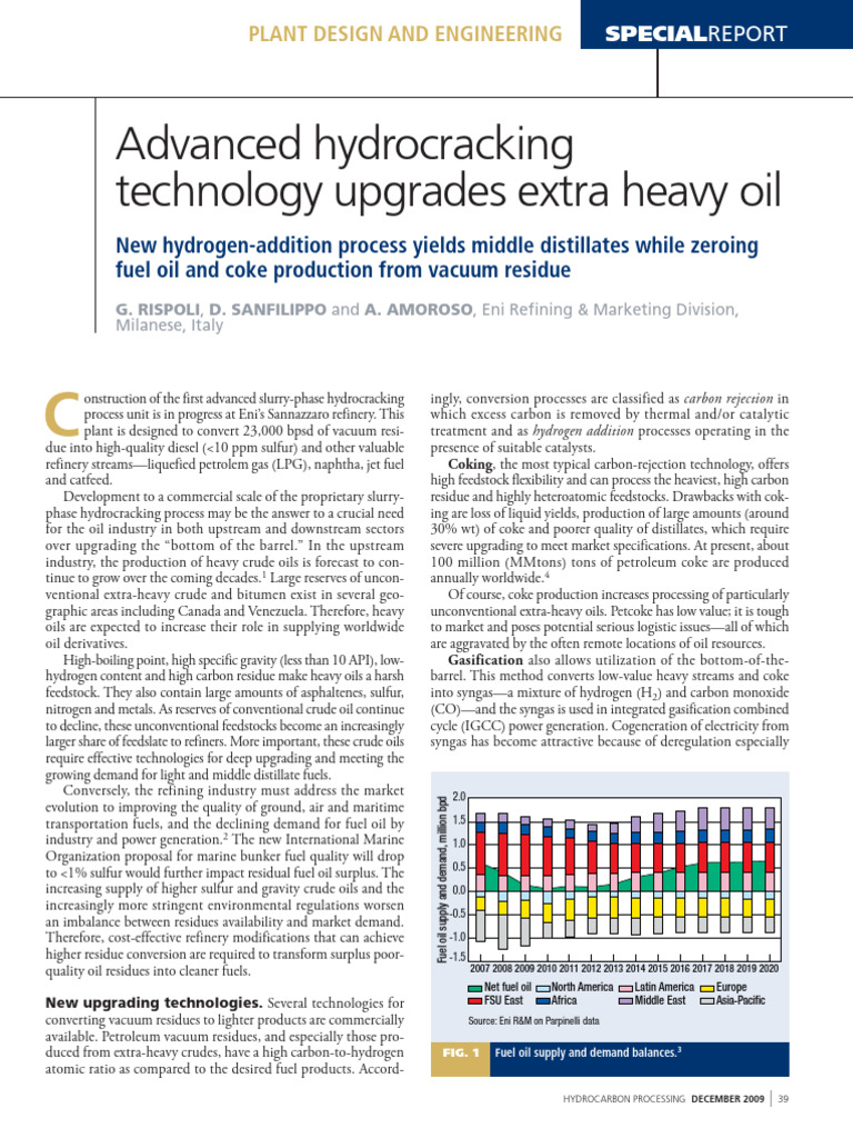Advanced Hydrocracking | PDF