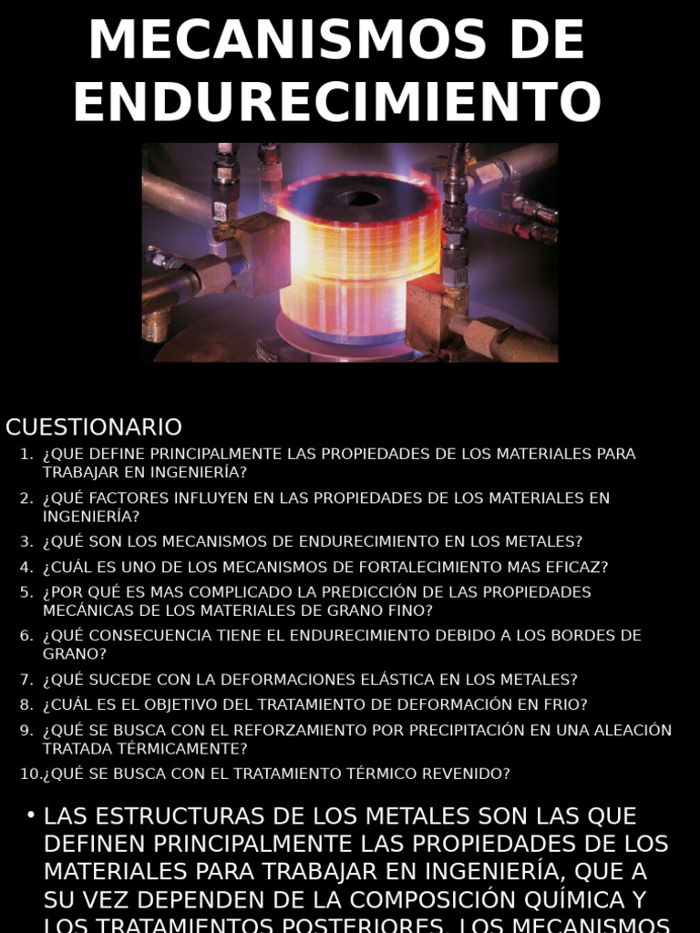 Mecanismos de Endurecimiento | PDF