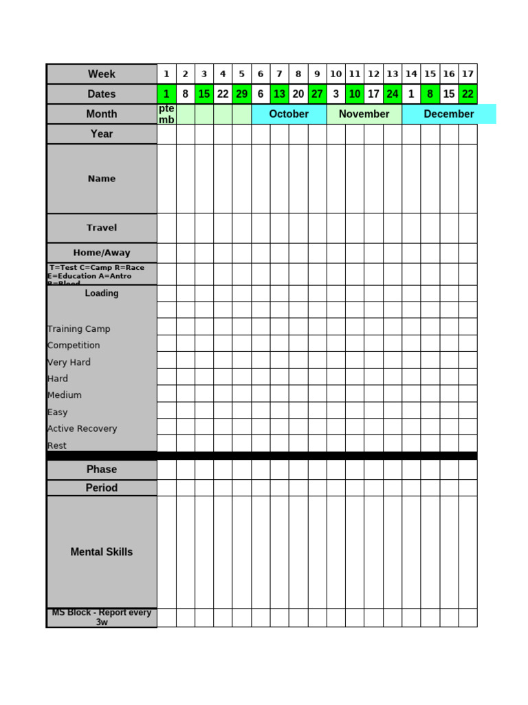 Random Planning Templates JReindl | PDF