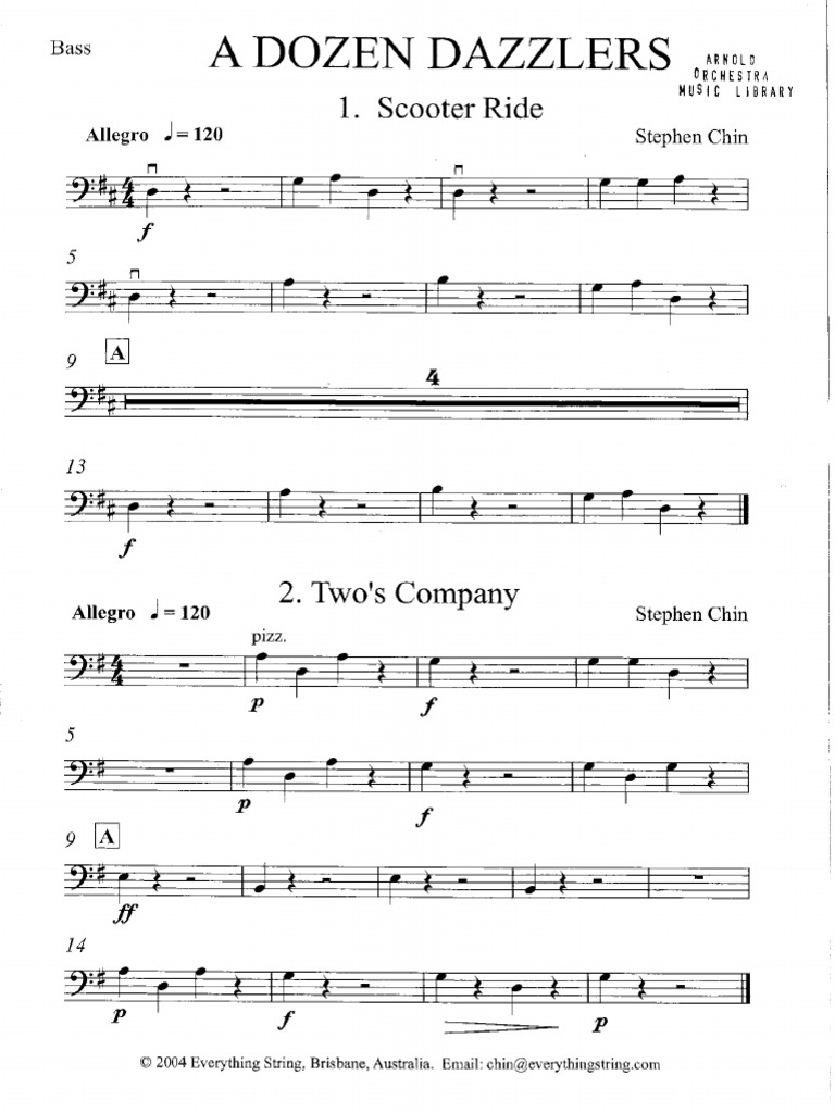 A Dozen Dazzlers-Bass | PDF
