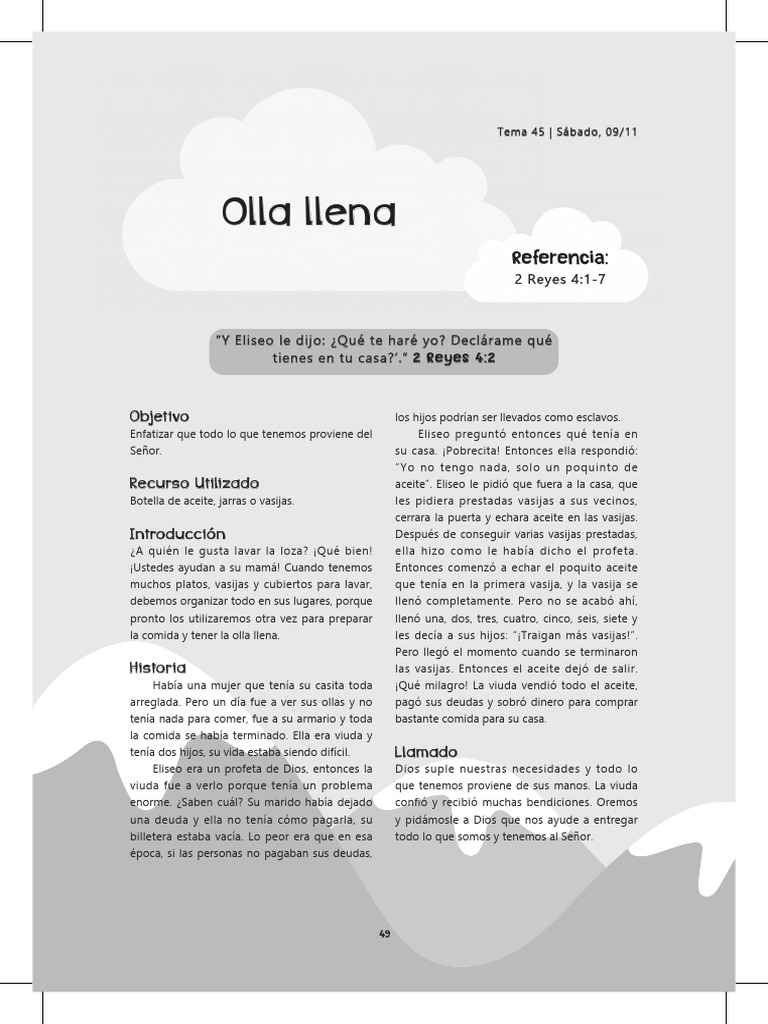 45 Olla LlenaOlla Llena | PDF