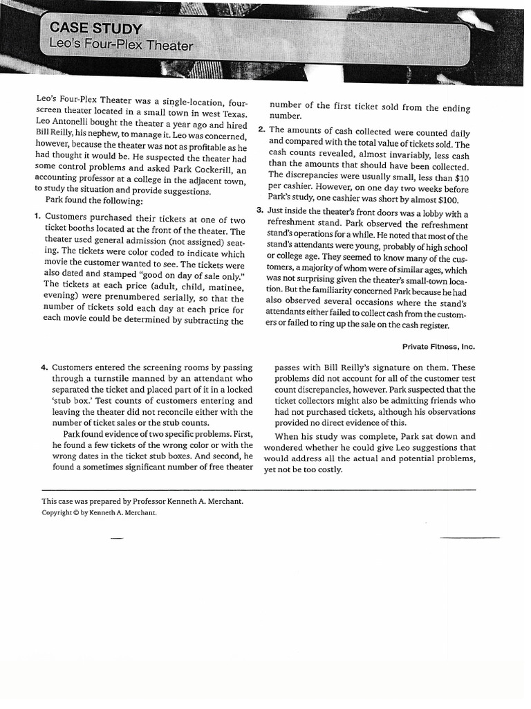 Leo's Four-Plex Theater | PDF