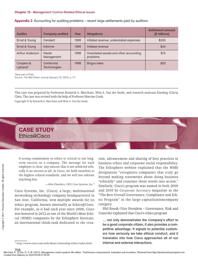 Ethics@ Cisco - Case Study | PDF | Conflict Of Interest | Integrity