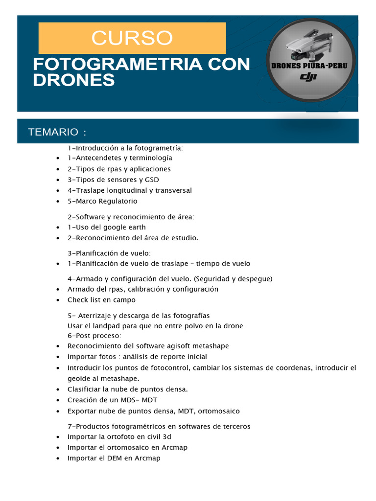 Fotogrametria Con Drones | PDF