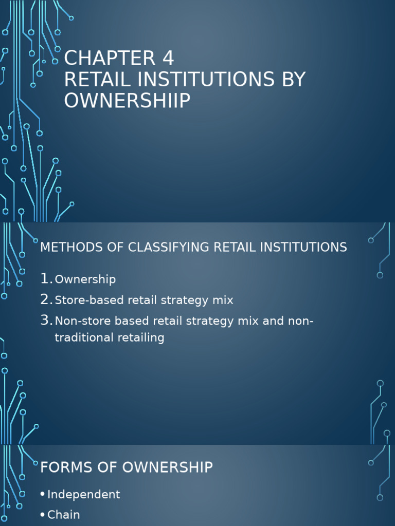 6-Ch04-Retail Institutions by Ownership | PDF