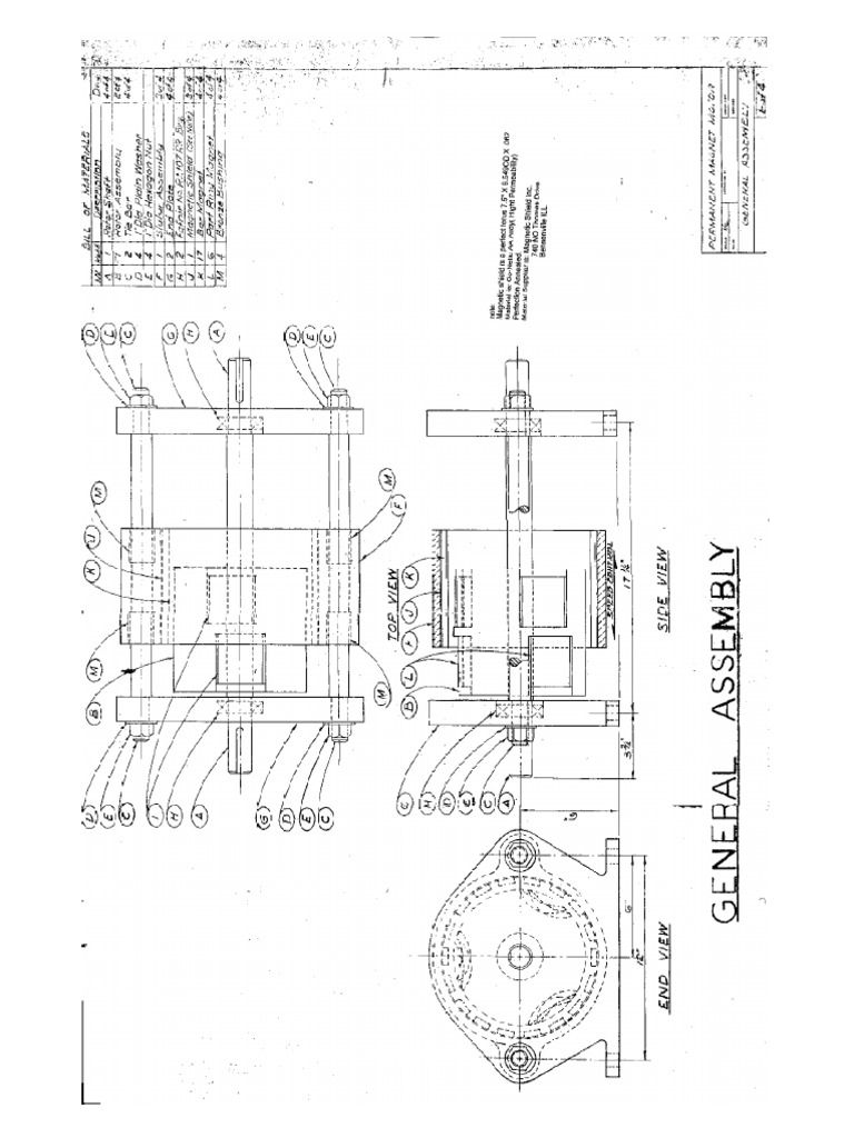 Permanent Magnet Motor Plan Based On Johnson Patent 1979 | PDF