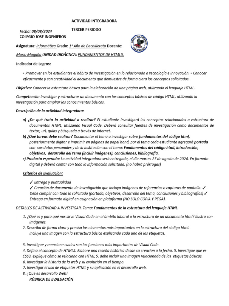 Actividad Integradora Daniel Loza | PDF | Red mundial | Internet y web