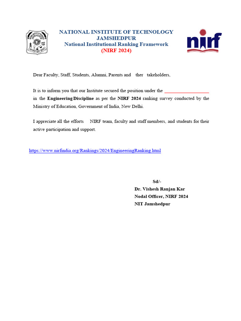 Nirf 2024 India Rank (Engineering) | PDF | Business