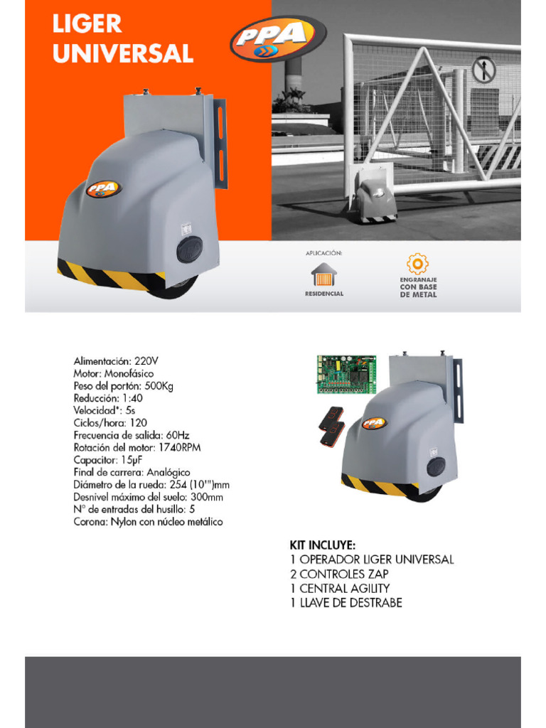 Ficha Tecnica Liger Universal | PDF
