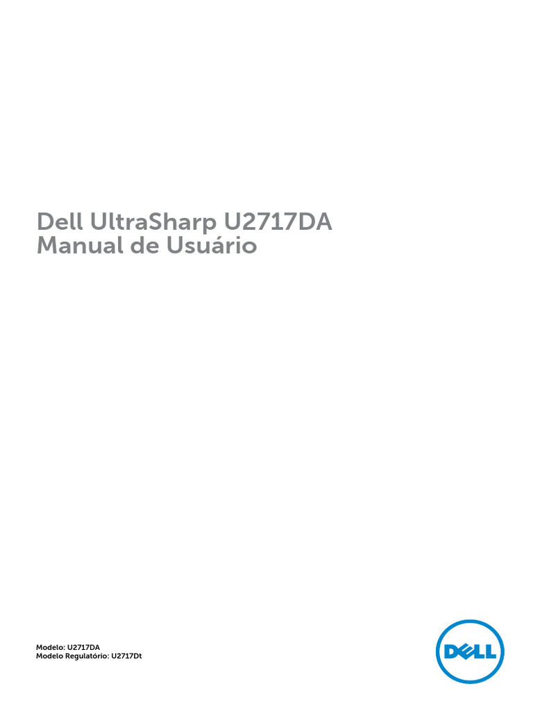 Manual Dell Ultrasharp U2717DA | PDF | Computer Monitor | Input/Output