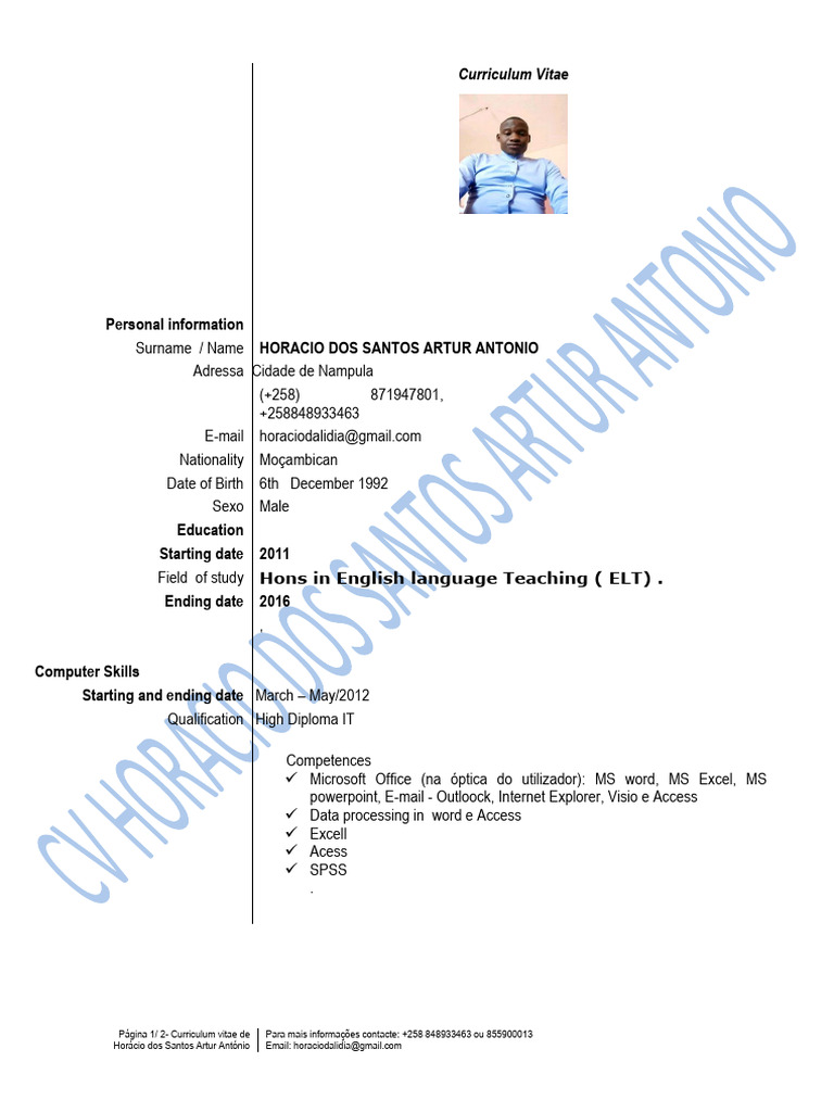 Cv. WFP | PDF