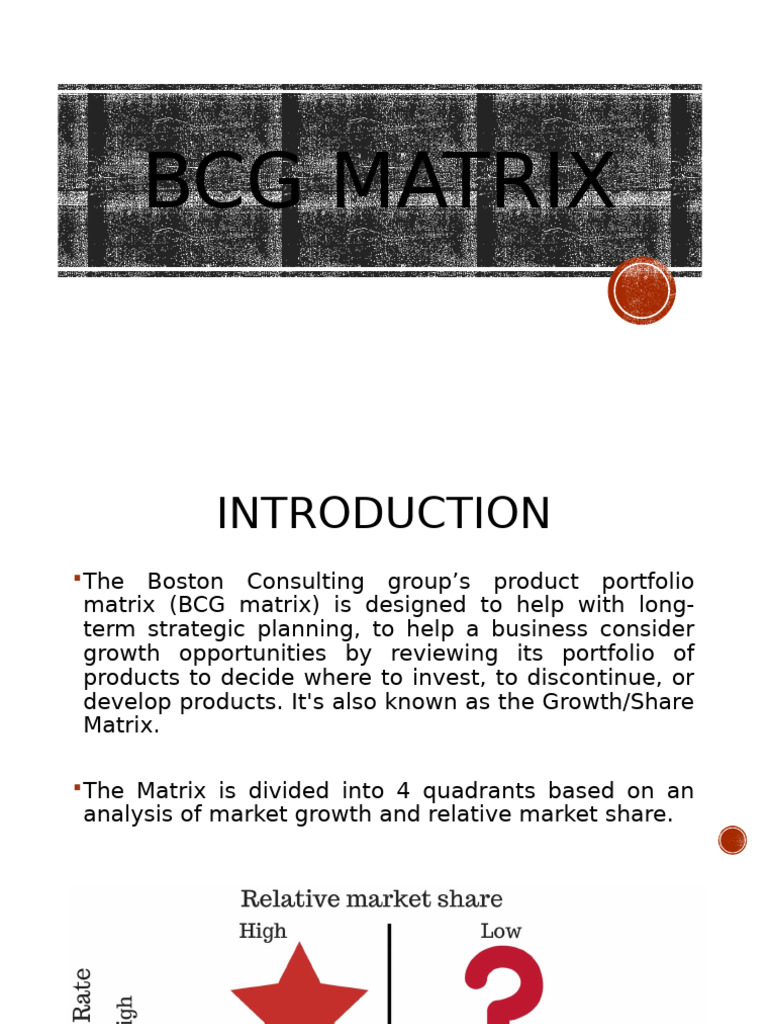 BCG Matrix | PDF | Investing | Business