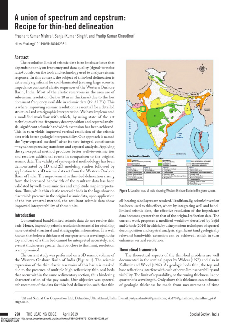 A Union of Spectrum and Cepstrum | PDF