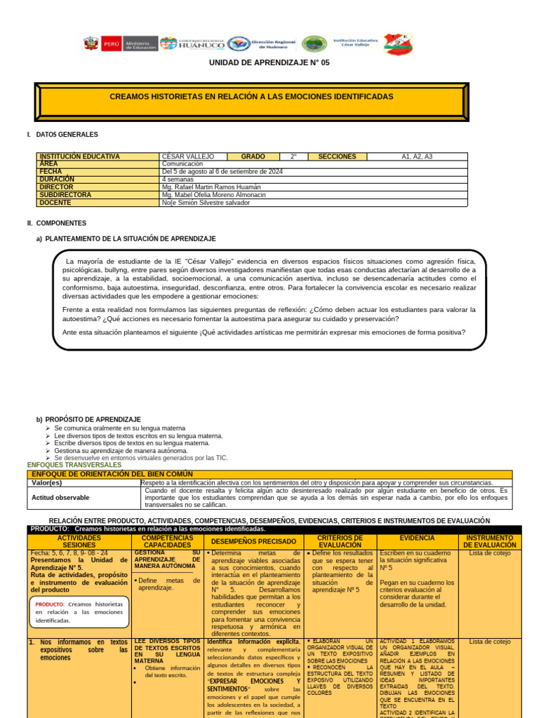 Unidad 5 - Comunic. 2° - 2024 | PDF