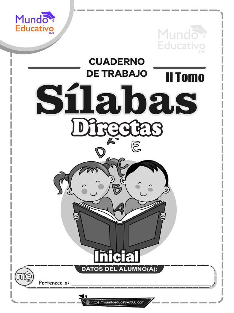 Cuaderno Trabajo Silabas Directas Ii-Tomo Me360 | PDF