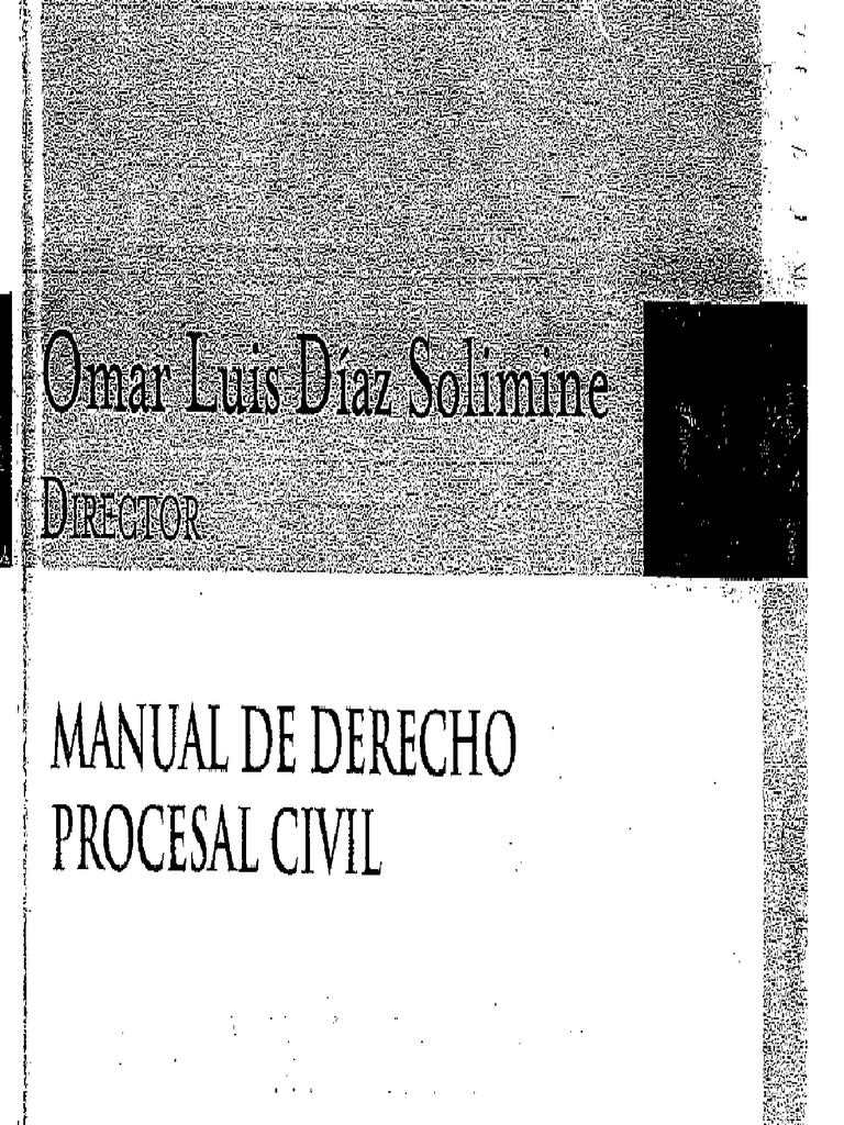 SOLIMINE - Manual de Derecho Procesal Civil - 1ra Ed - 2016 - Formato LIBRO | PDF