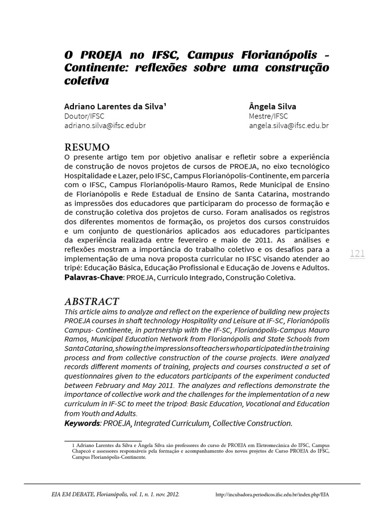 Proeja No Ifsc | PDF