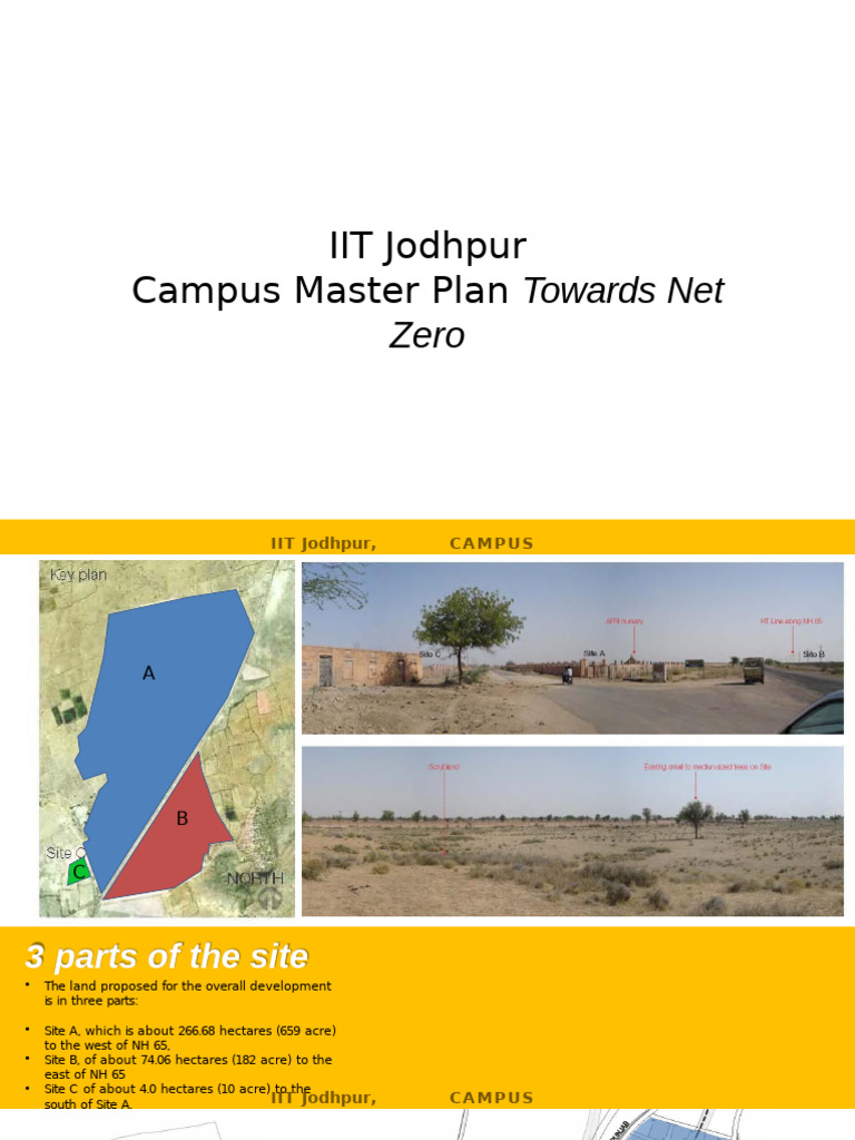 Campus Master Plan of The Indian Institute of Technology Jodhpur | PDF