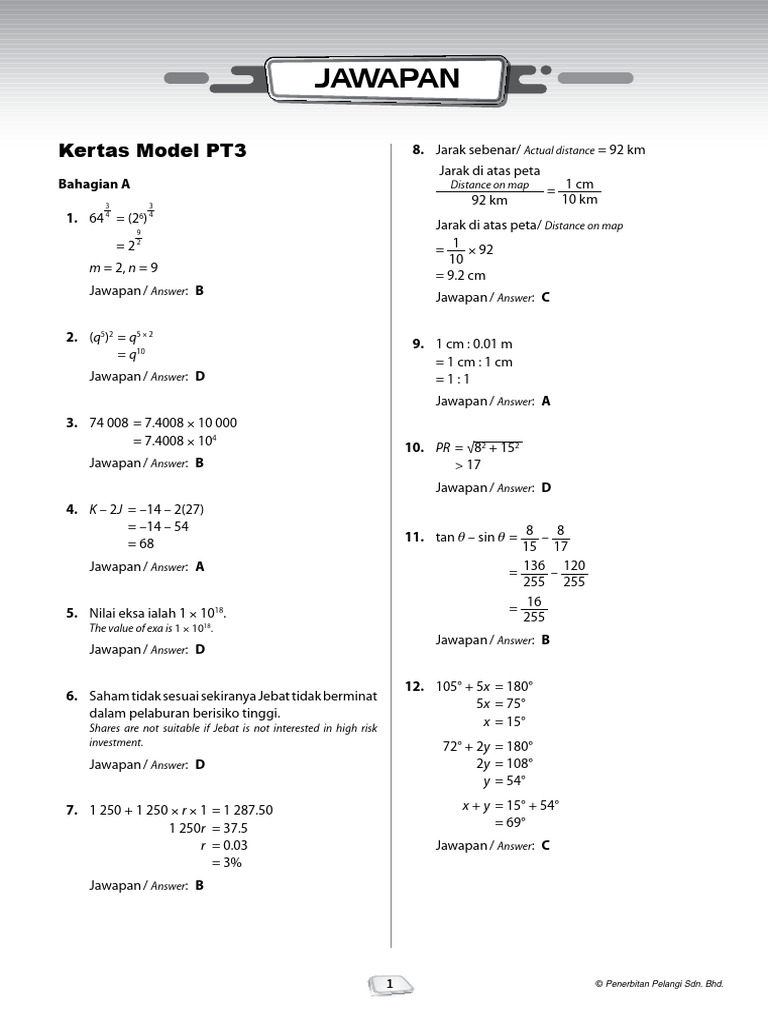 Kertas Model PT3 | PDF