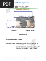 Grade 10 Life Orientation Source Based Memorandum Term 1 2024 | PDF ...