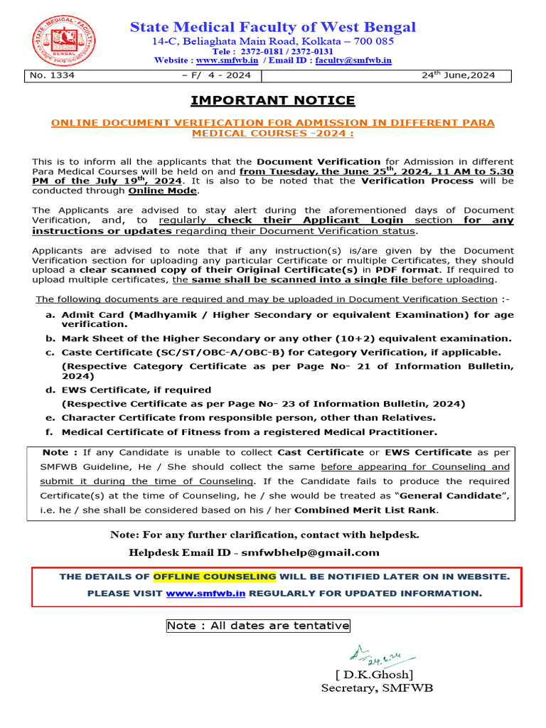 Files - Online Document Verification Notice | PDF