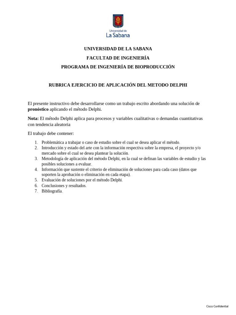 Rubrica Método Delphi | PDF