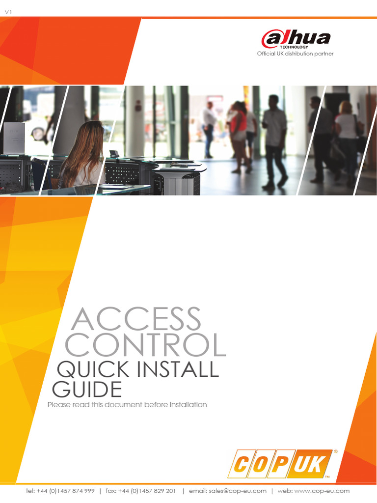 Access Door Control - Dahua - Asi1212d | PDF