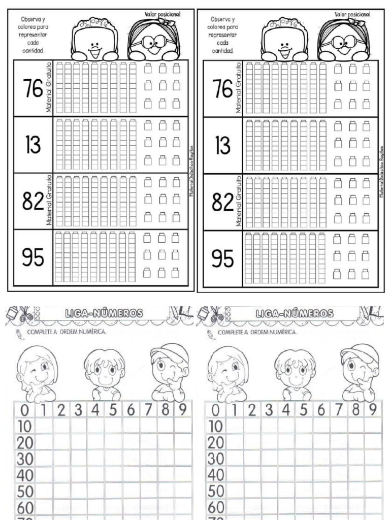 Numeros 100 Cuadricula | PDF