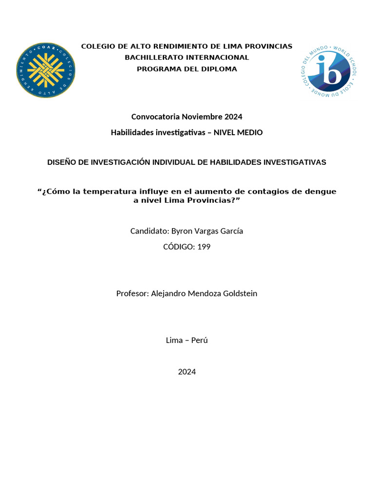 Diseño de Investigacion | PDF