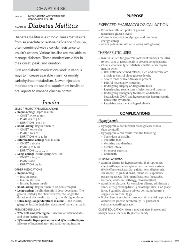 ATI Mod 8 Diabetes | PDF